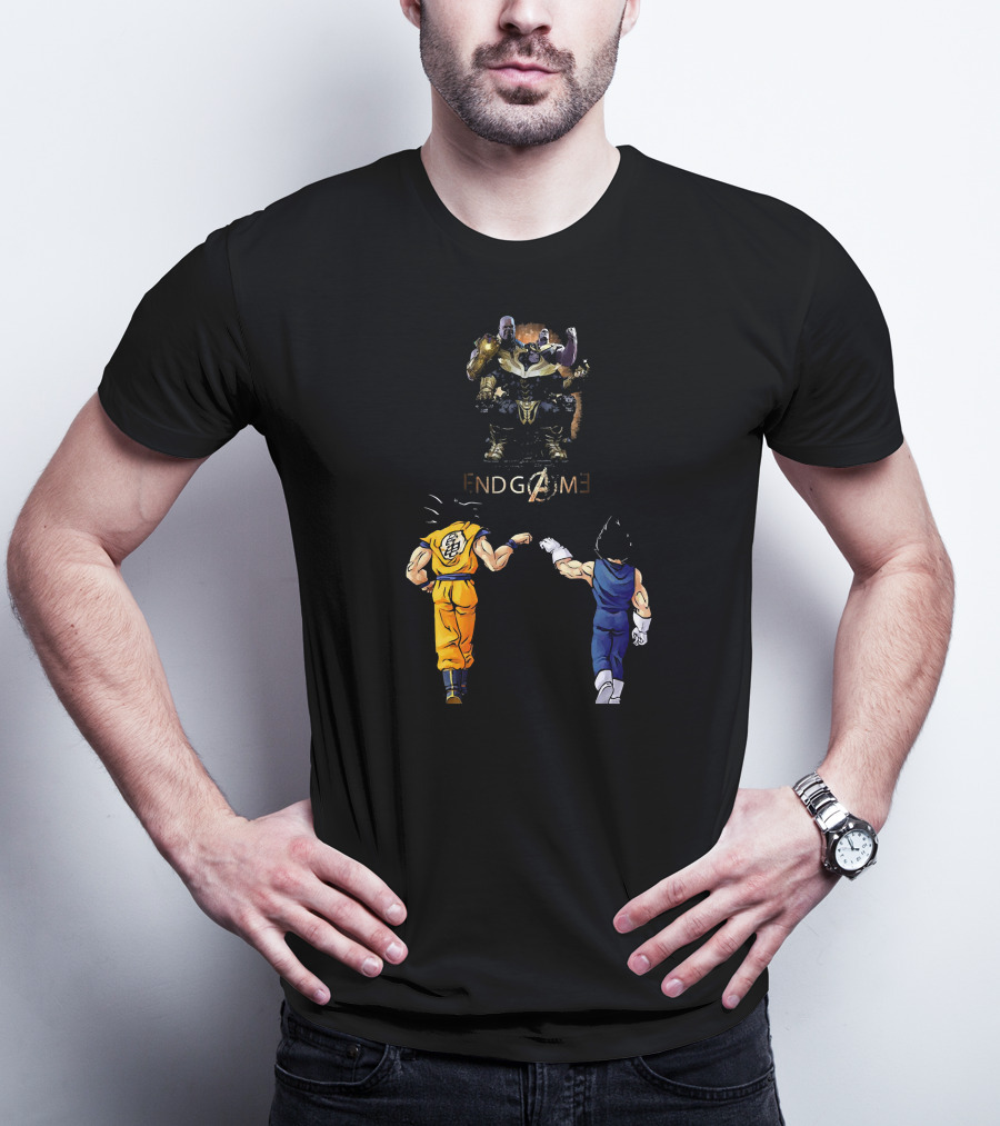 Songoku And Vegeta Dragonball Endgame Thanos Crossover T-Shirt