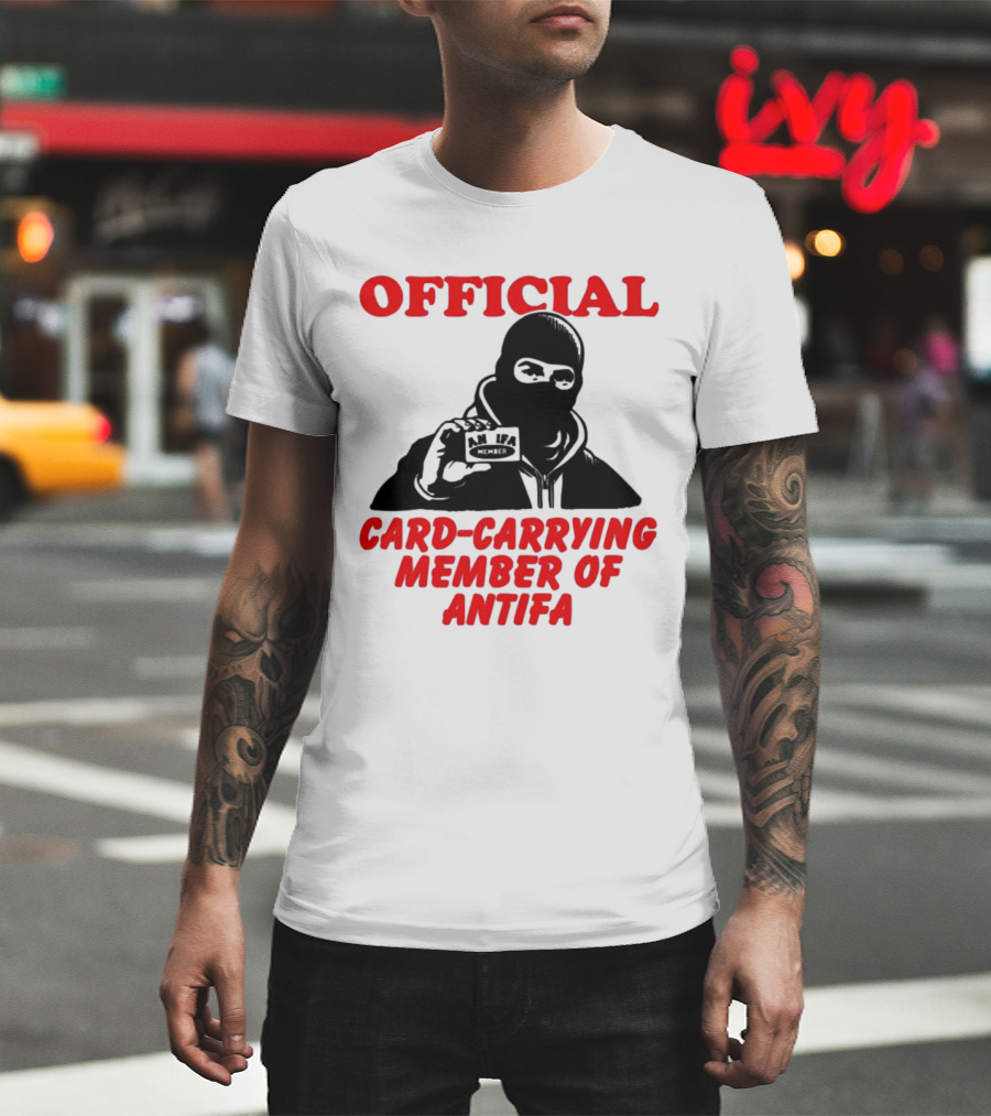Official Card-Carrying Member Of Antifa T-Shirt