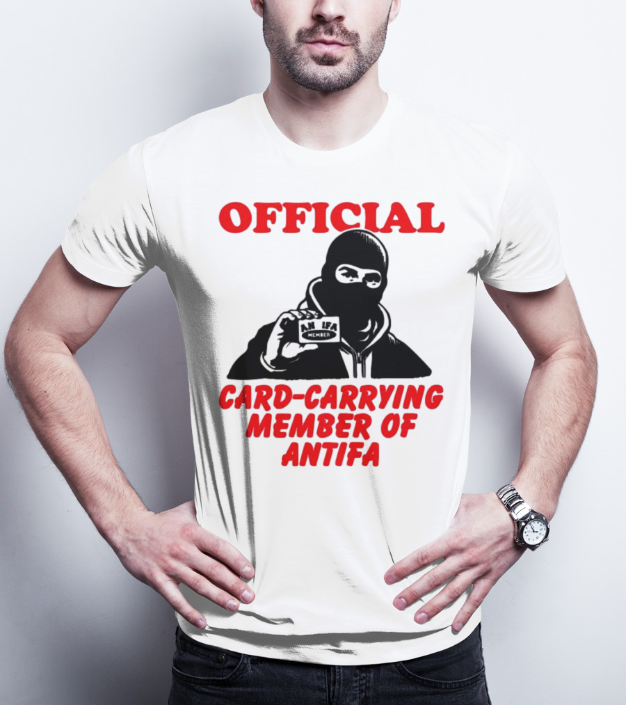 Official Card-Carrying Member Of Antifa T-Shirt