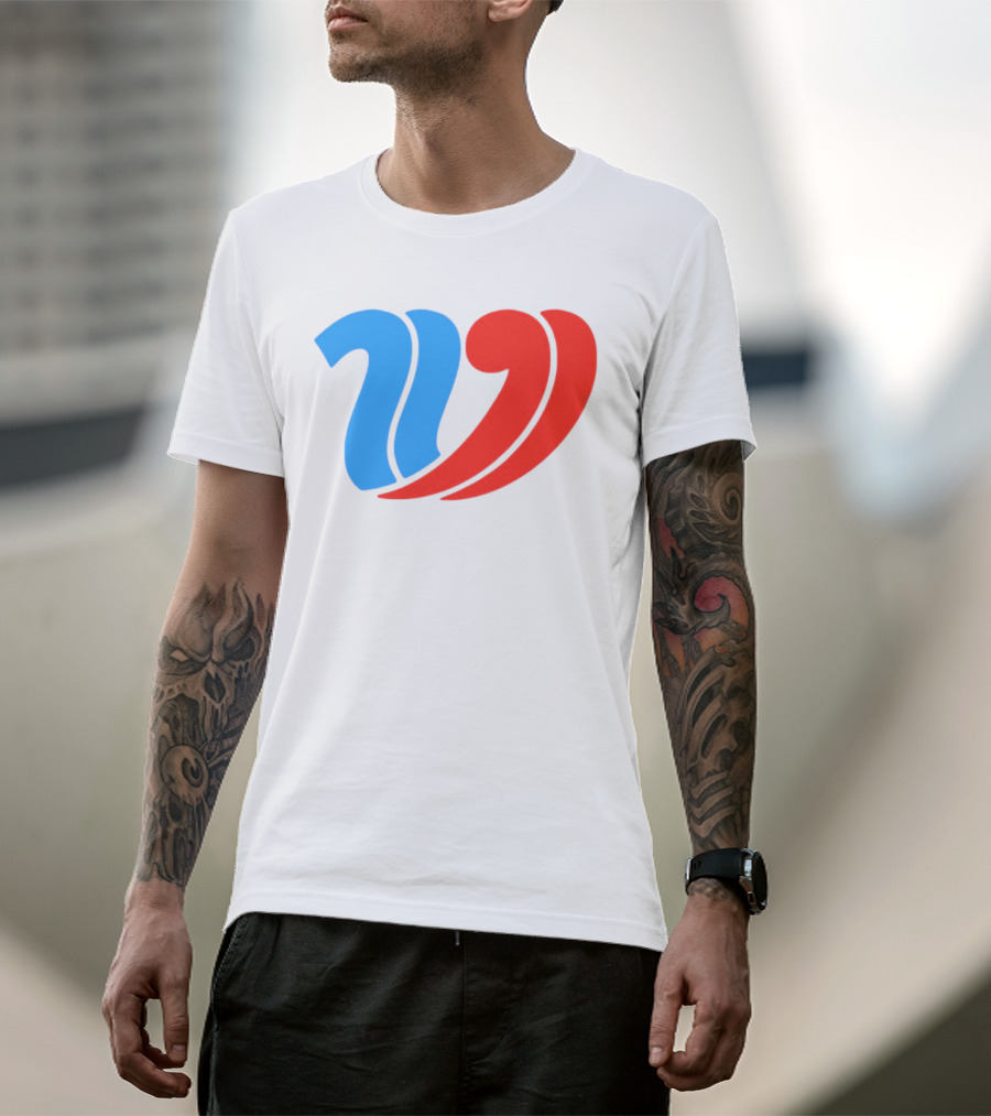 Vulfansa Blue Red Stylized W Icon T-Shirt