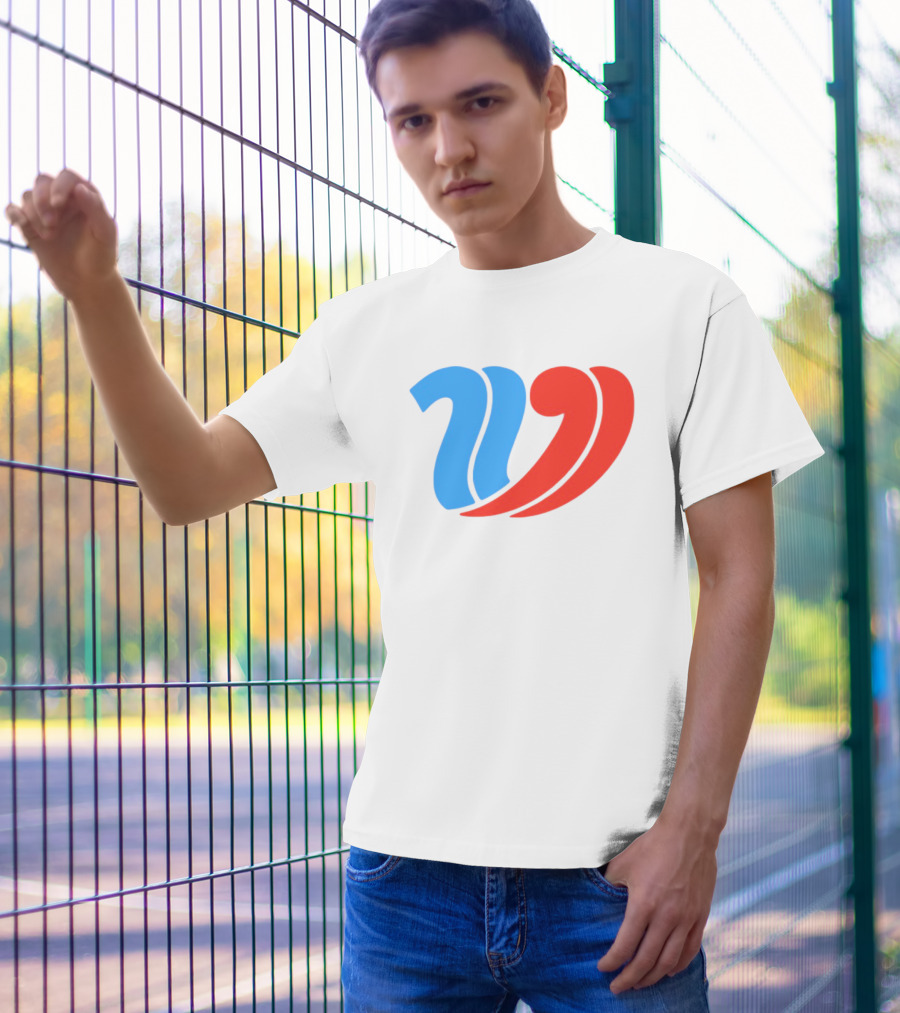 Vulfansa Blue Red Stylized W Icon T-Shirt