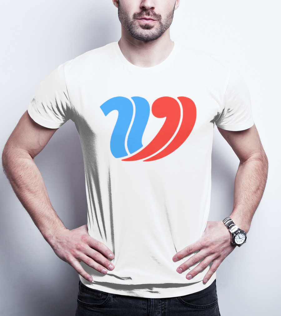 Vulfansa Blue Red Stylized W Icon T-Shirt
