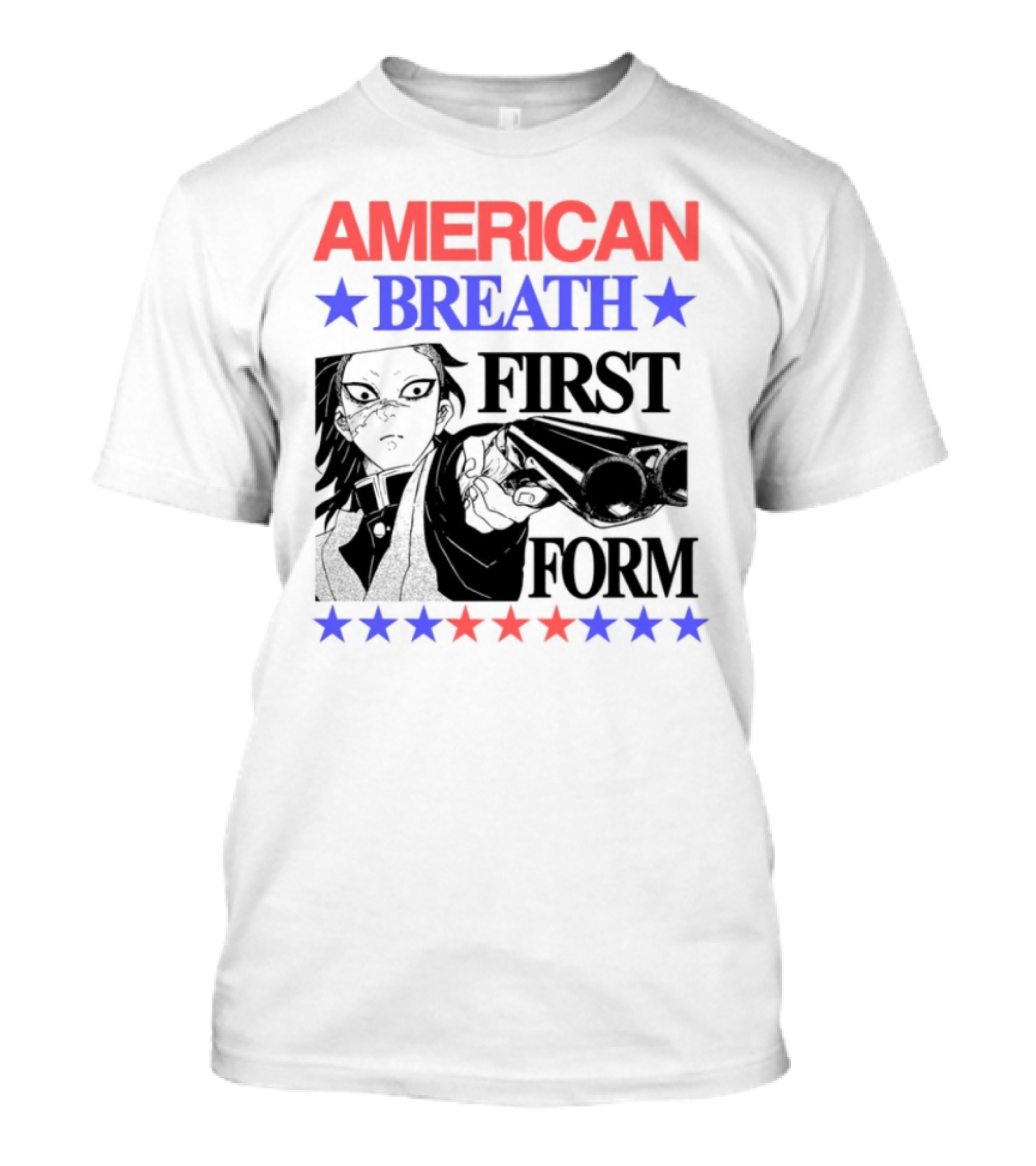 Hoshis American Breath First Form Stars Banner T-Shirt