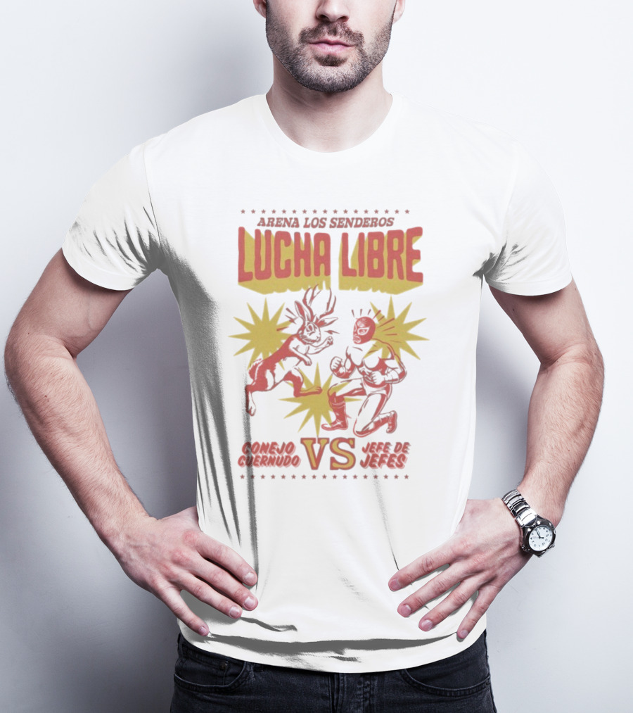 Arena Los Senderos Lucha Libre Conejo Cornudo VS Jefe De Jefes Classic Matchup T-Shirt