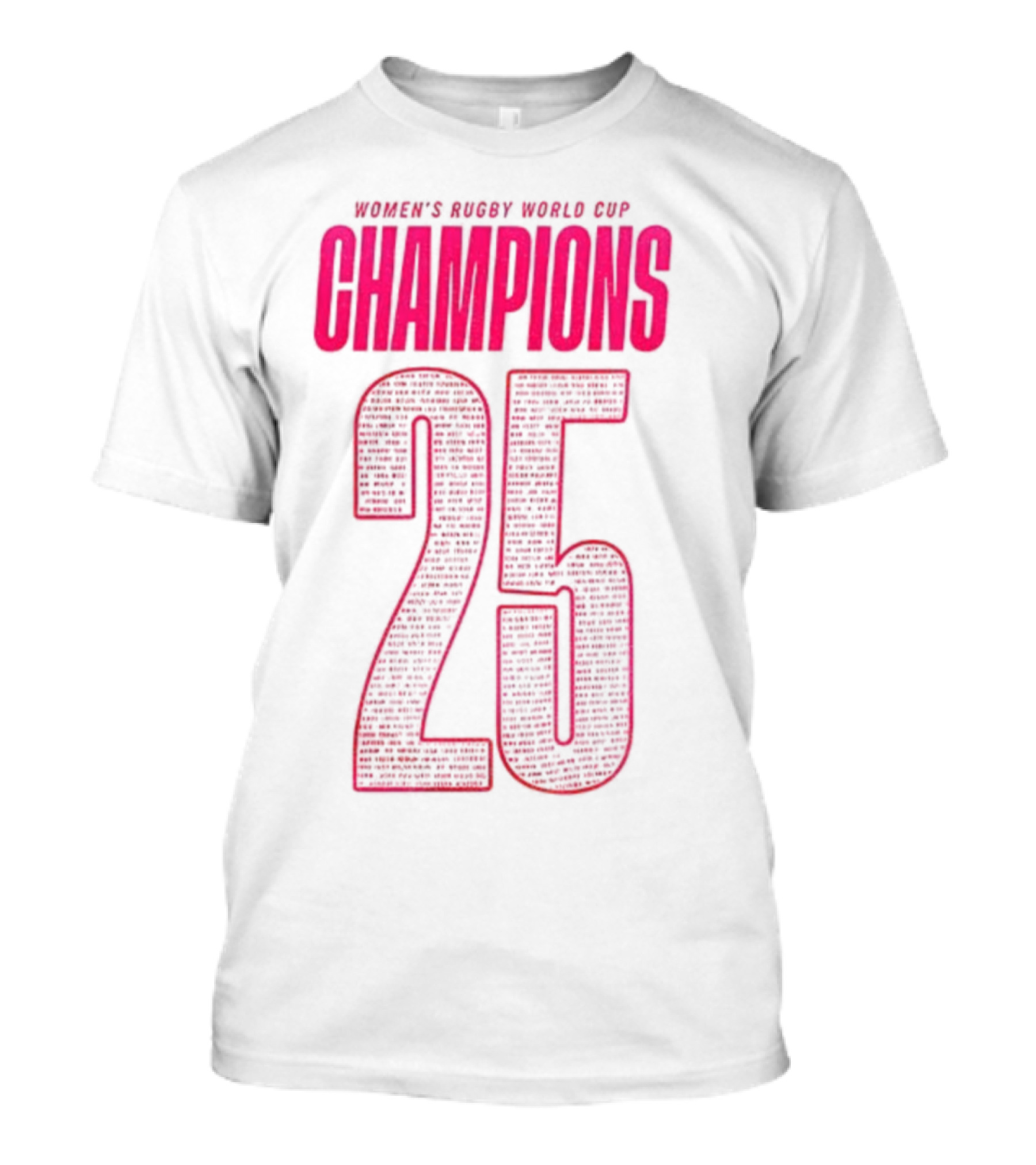 England Women Rugby World Cup Champions 25 T-Shirt