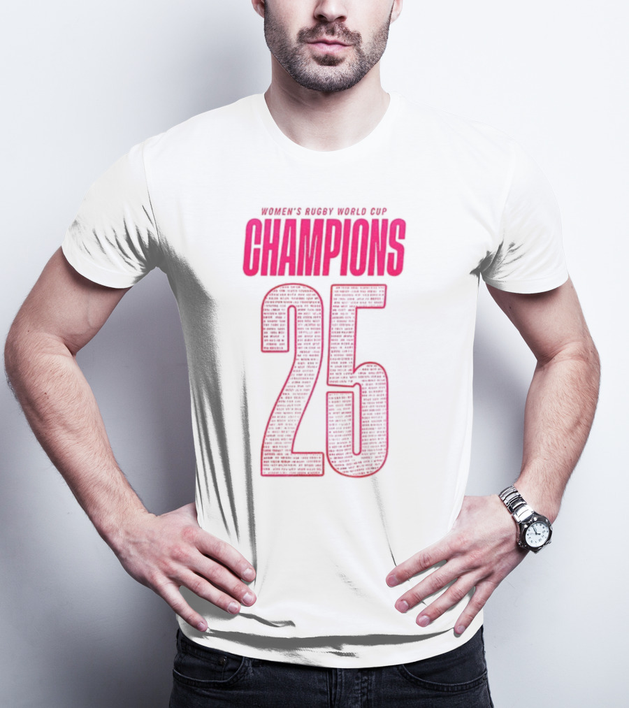England Women Rugby World Cup Champions 25 T-Shirt