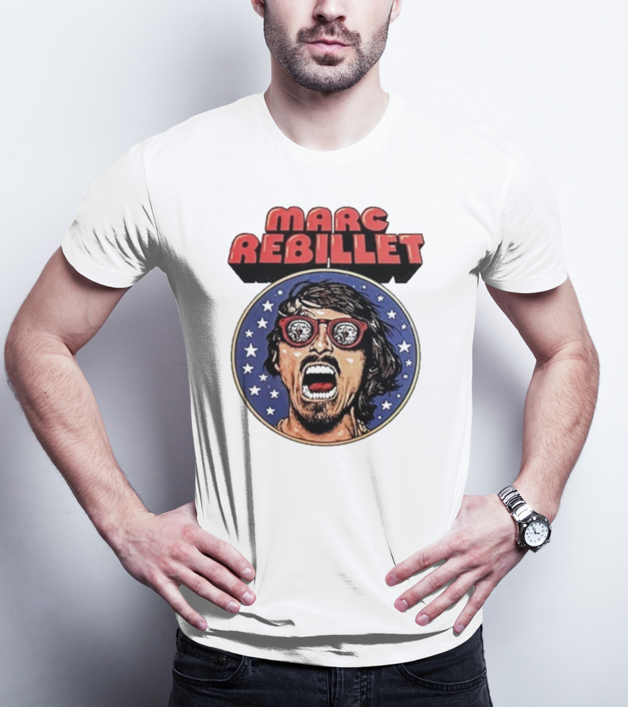 Marc Rebillet North America Tour 2025 Retro Stars Sunglasses Head T-Shirt
