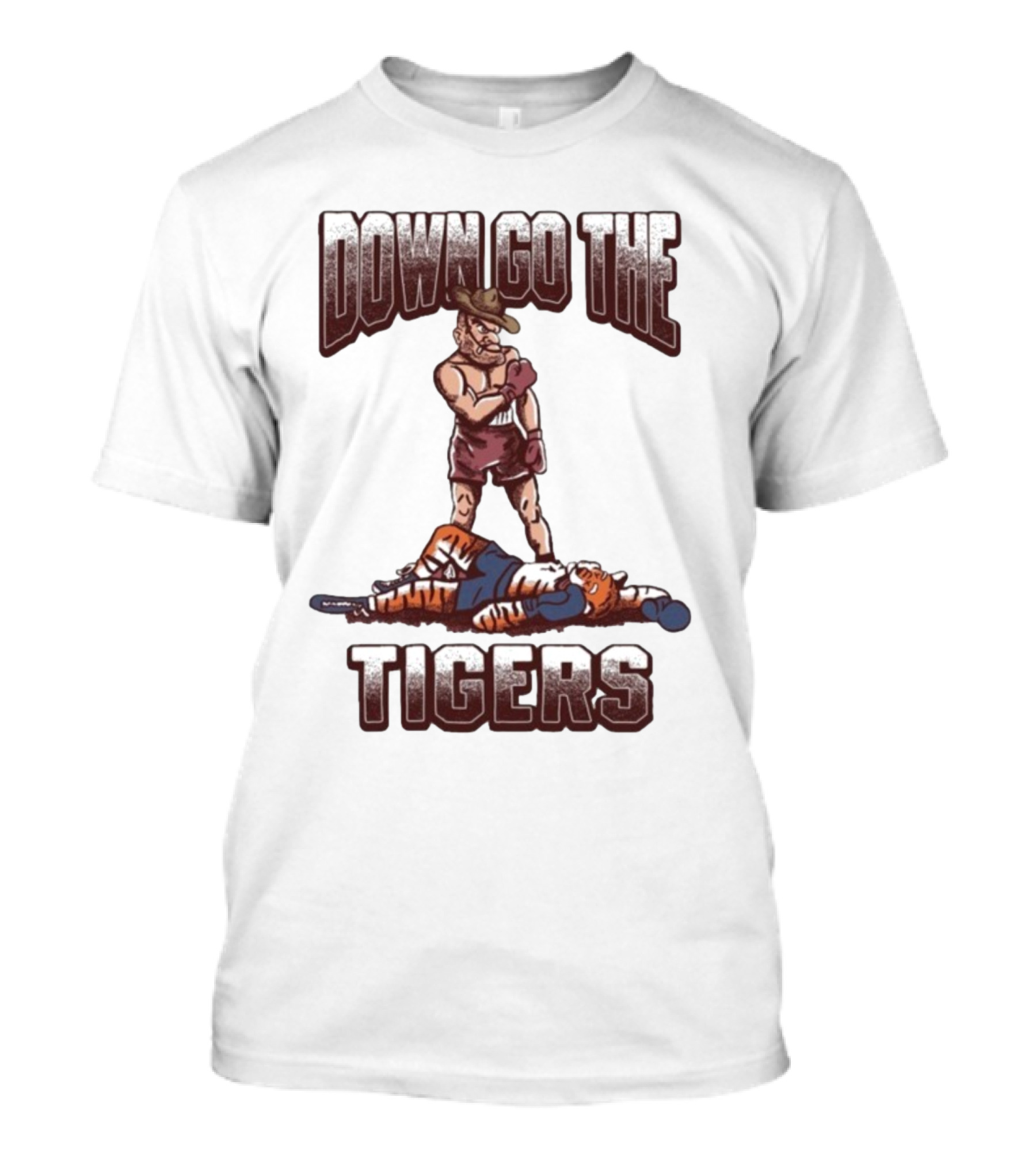 Texas A&M Aggies Down Go The Auburn Tigers 2025 T-Shirt