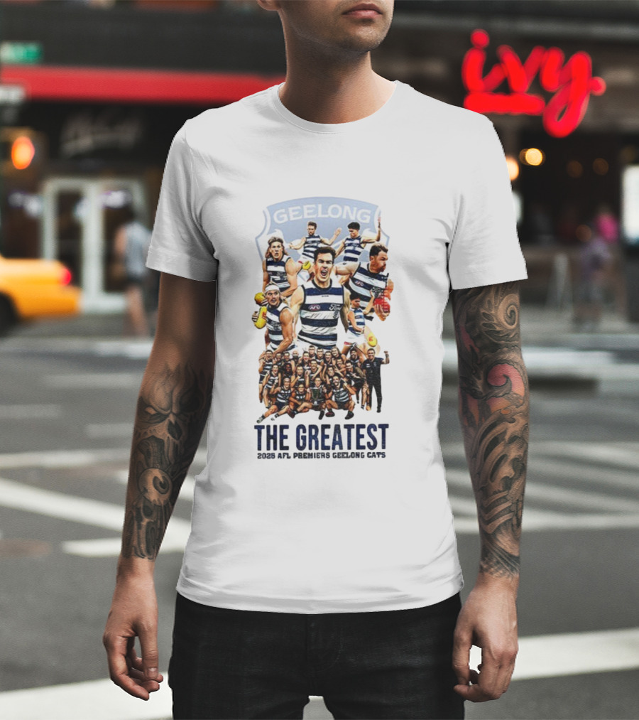 The Greatest Geelong Cats AFL Premiers 2025 Champions T-Shirt