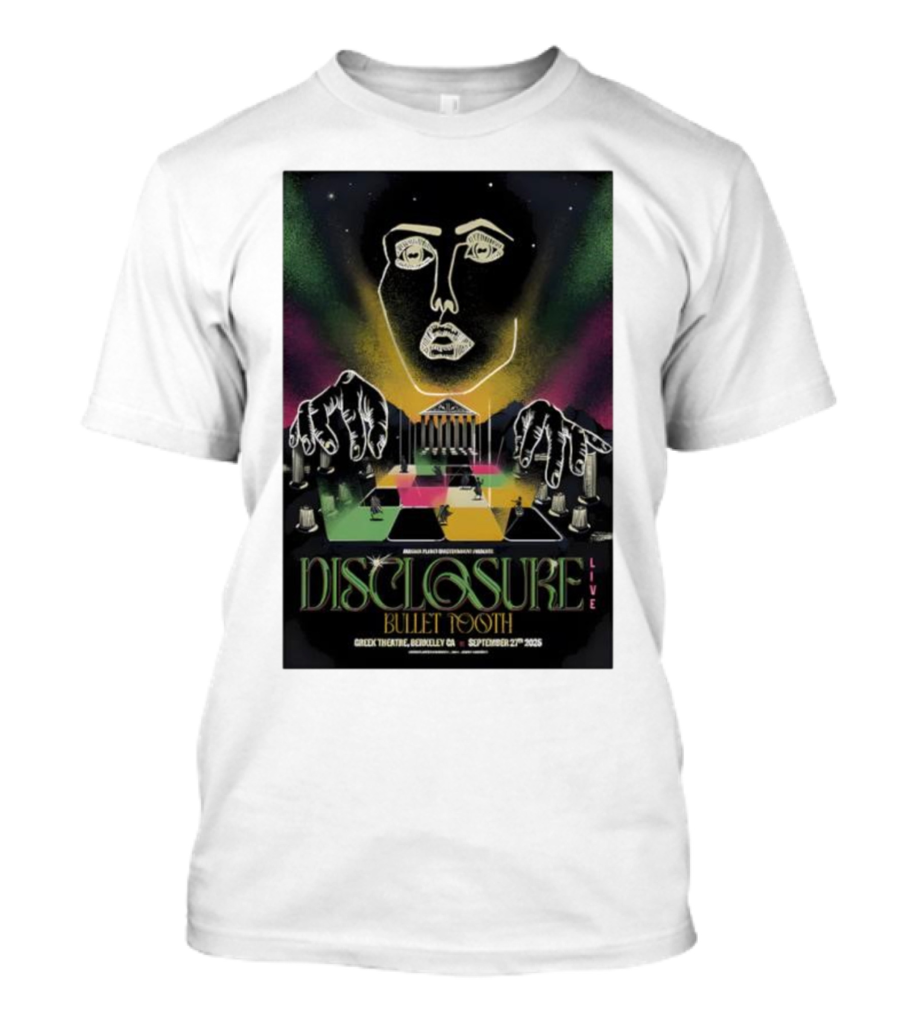 Disclosure Live Bullet Tooth September 27th 2025 Greek Theatre Berkeley CA T-Shirt