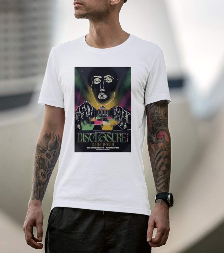 Disclosure Live Bullet Tooth September 27th 2025 Greek Theatre Berkeley CA T-Shirt