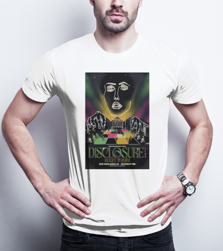 Disclosure Live Bullet Tooth September 27th 2025 Greek Theatre Berkeley CA T-Shirt