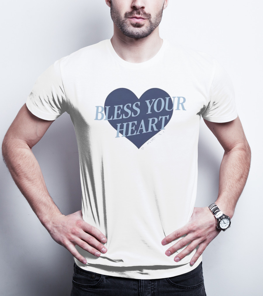 Bless Your Heart Megan Moroney Heart Design T-Shirt