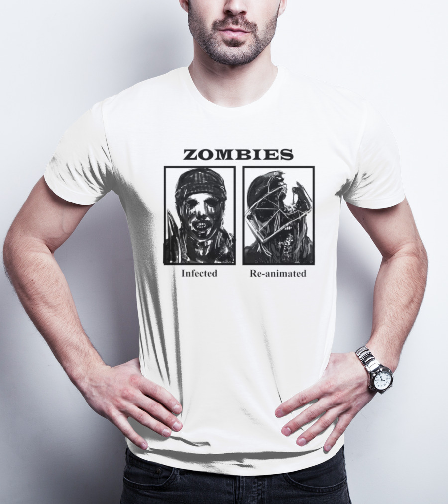 Zombies Infected Re-Animated Horror T-Shirt