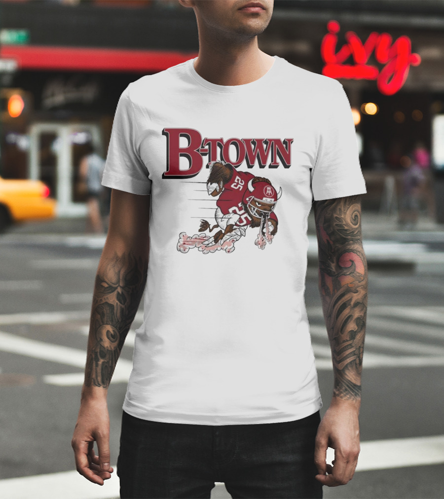 B-Town Bison Football Indiana Sooners 25 T-Shirt