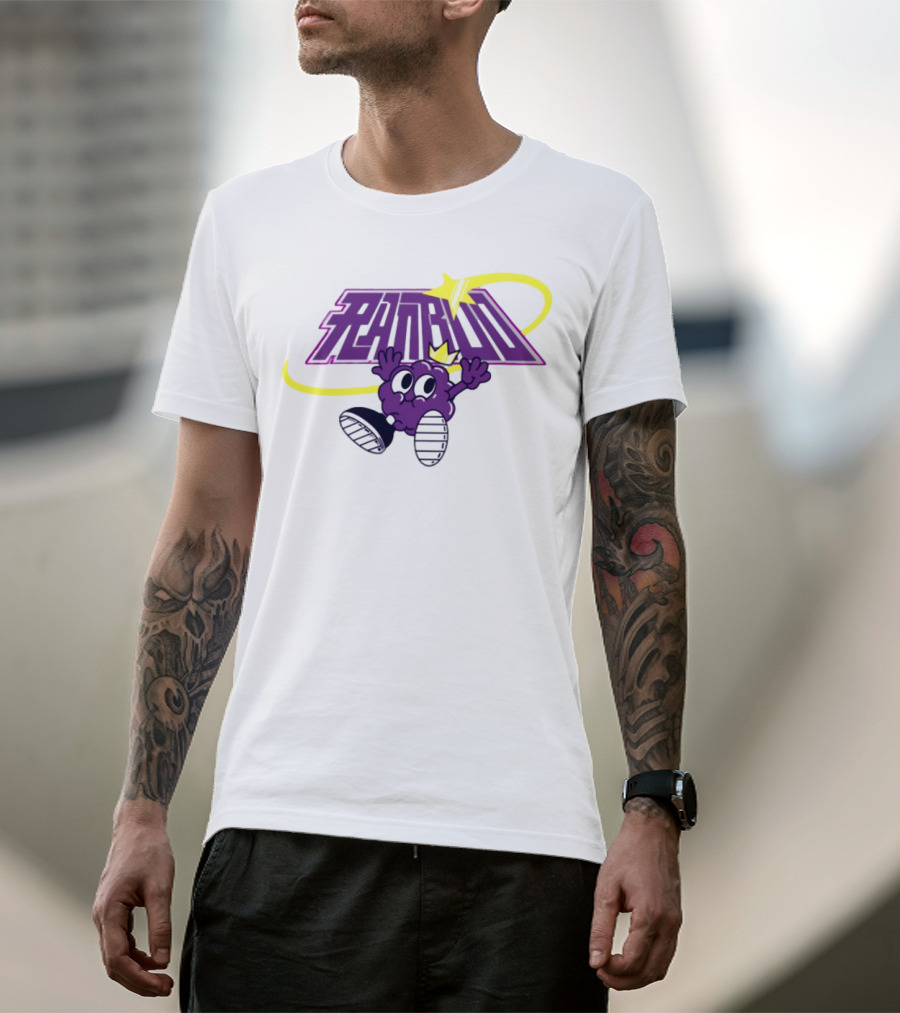 Ranboo Sneaker Crowned Purple Character With Yellow Swirl And Sneakers T-Shirt