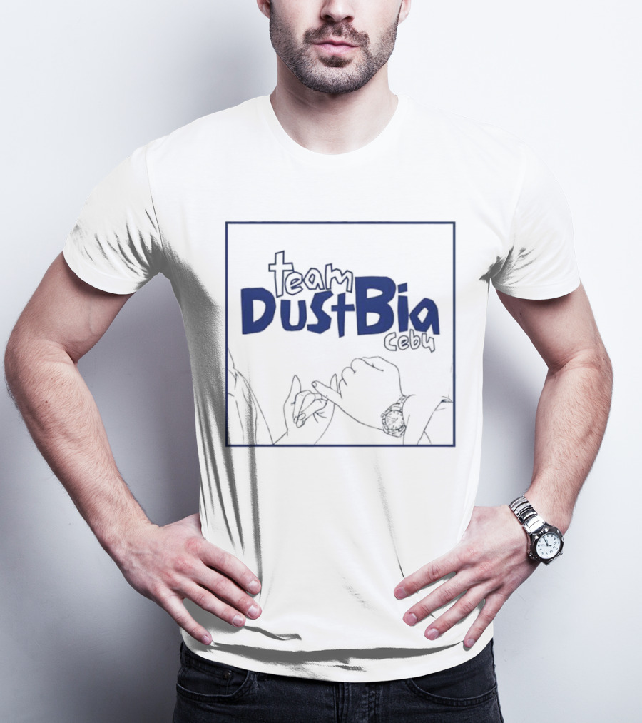 Team DustBia Cebu Hand Gesture Outline Logo T-Shirt