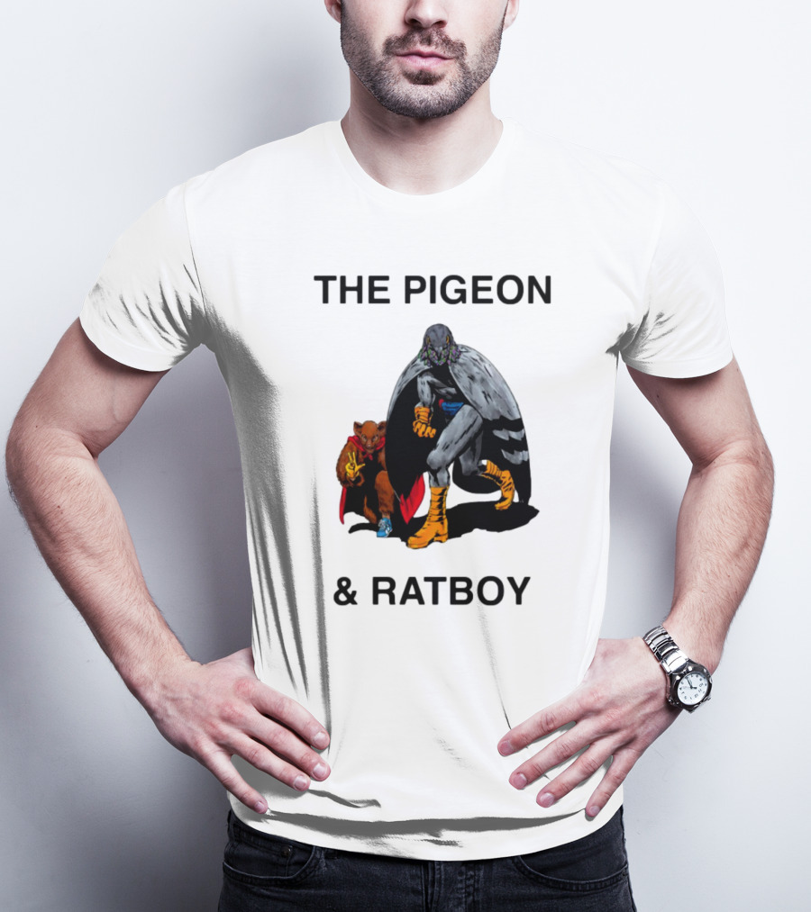 The Pigeon And Ratboy Superhero Duo Graphic T-Shirt
