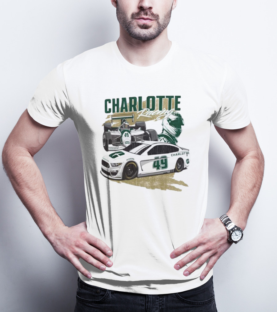 Charlotte Racing Car 49 UNC Niners Racing Team T-Shirt