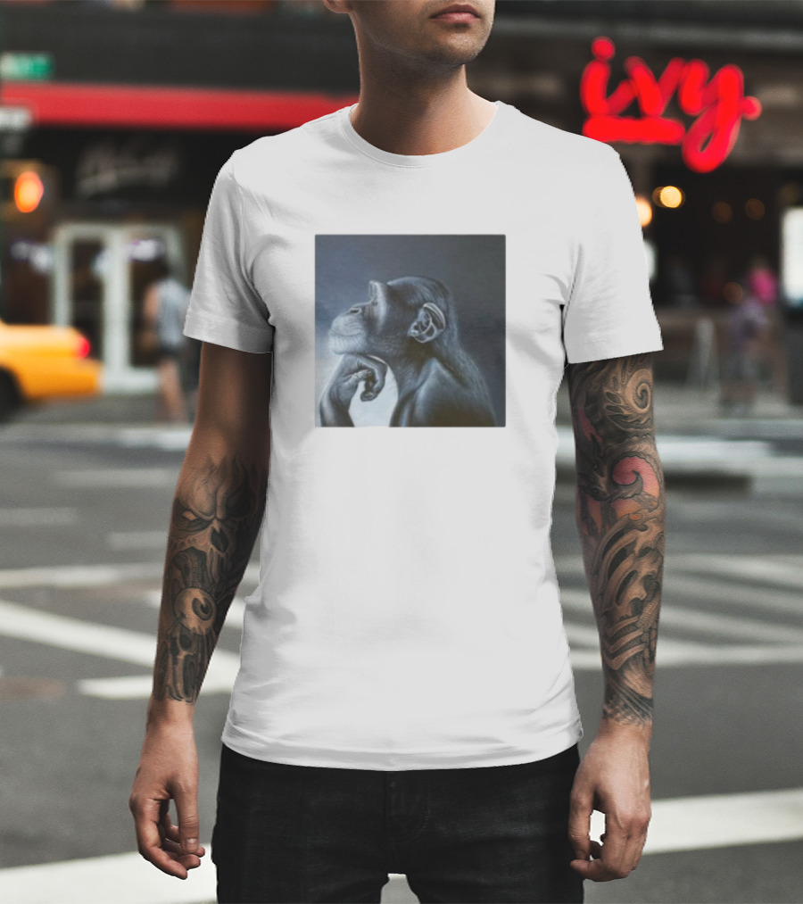 Monkey Rage Thoughtful Pose T-Shirt