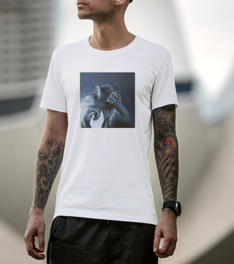 Monkey Rage Thoughtful Pose T-Shirt