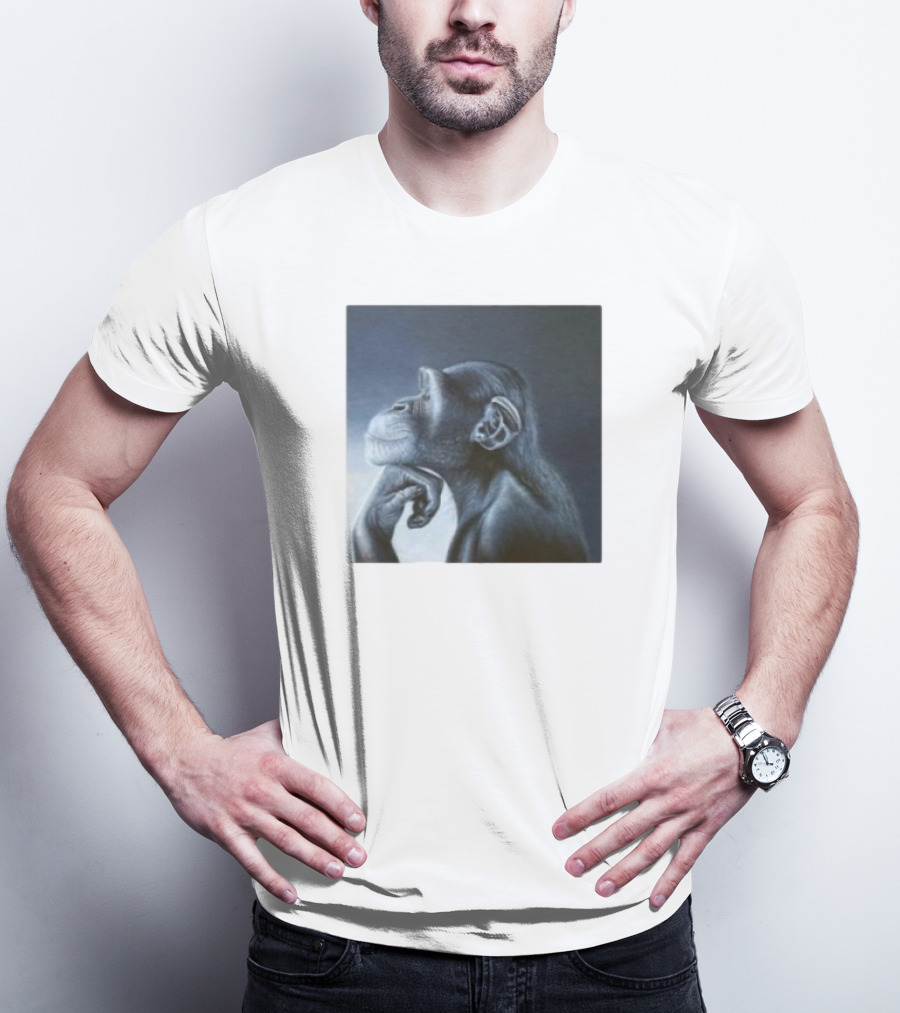 Monkey Rage Thoughtful Pose T-Shirt