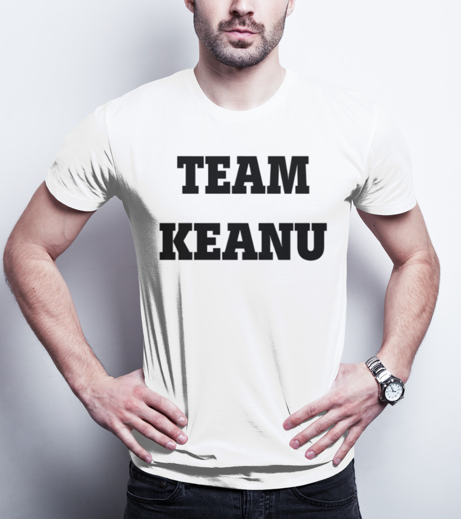Team Keanu Simple Text Fan Logo T-Shirt