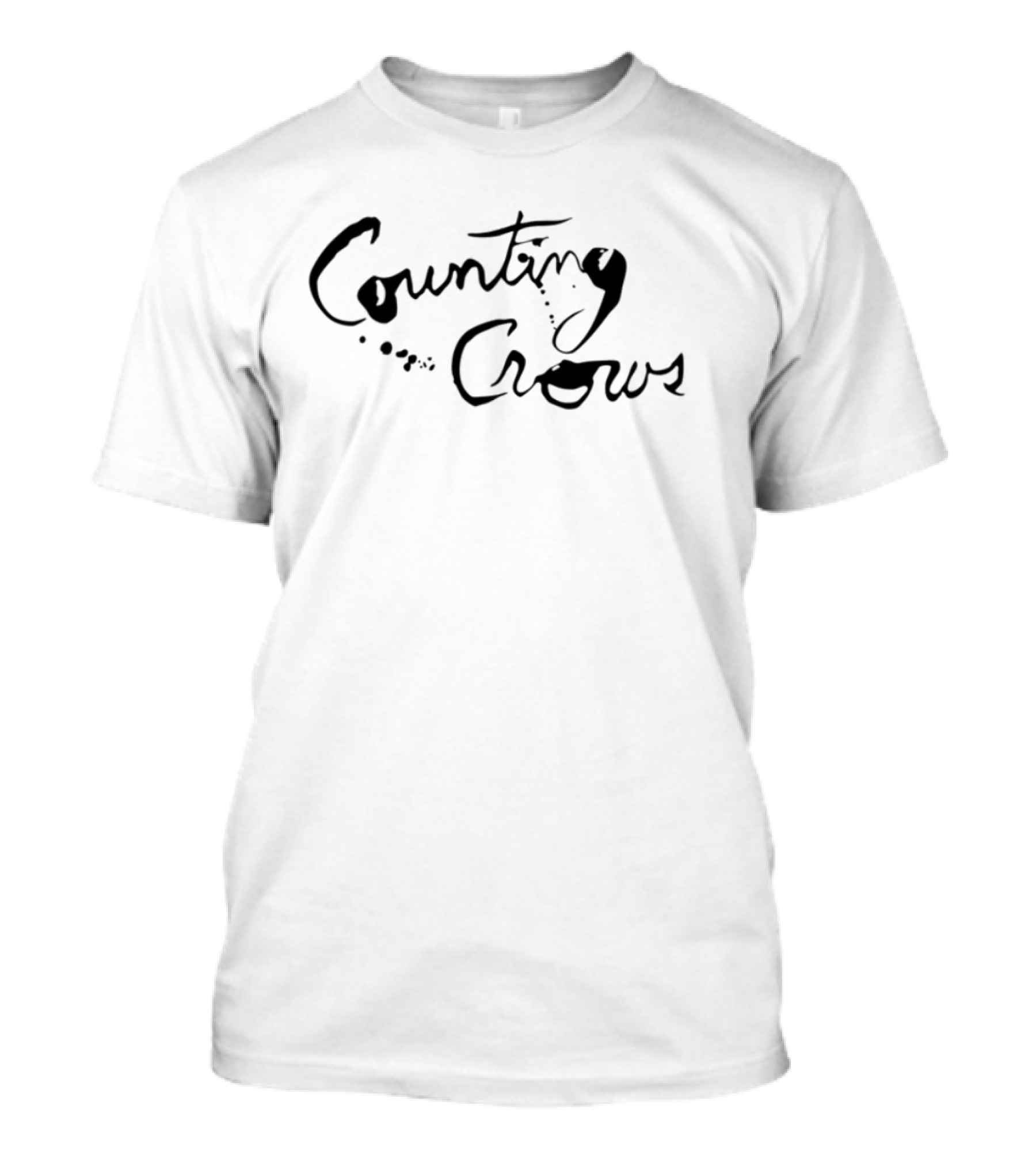 Counting Crows Script Text T-Shirt