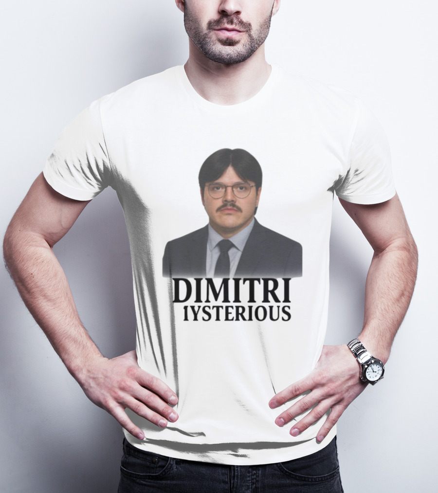 Dimitri Mysterious Suit Glasses Mustache T-Shirt