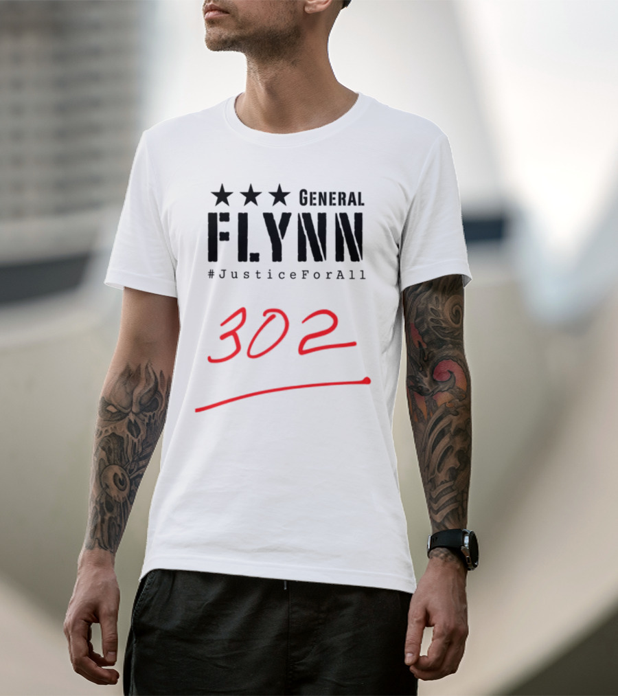 General Flynn Justice For All 302 Signature T-Shirt