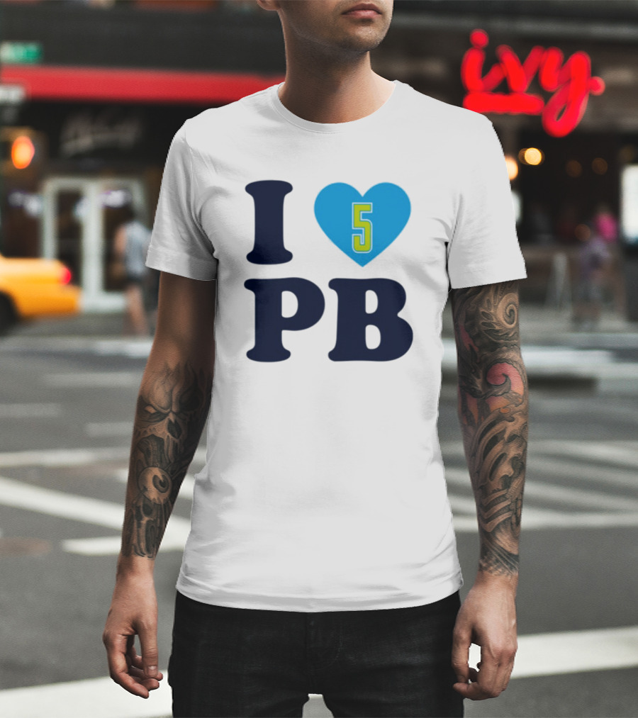 Azzi Fudd I Love 5 Heart Pb Paige Bueckers T-Shirt