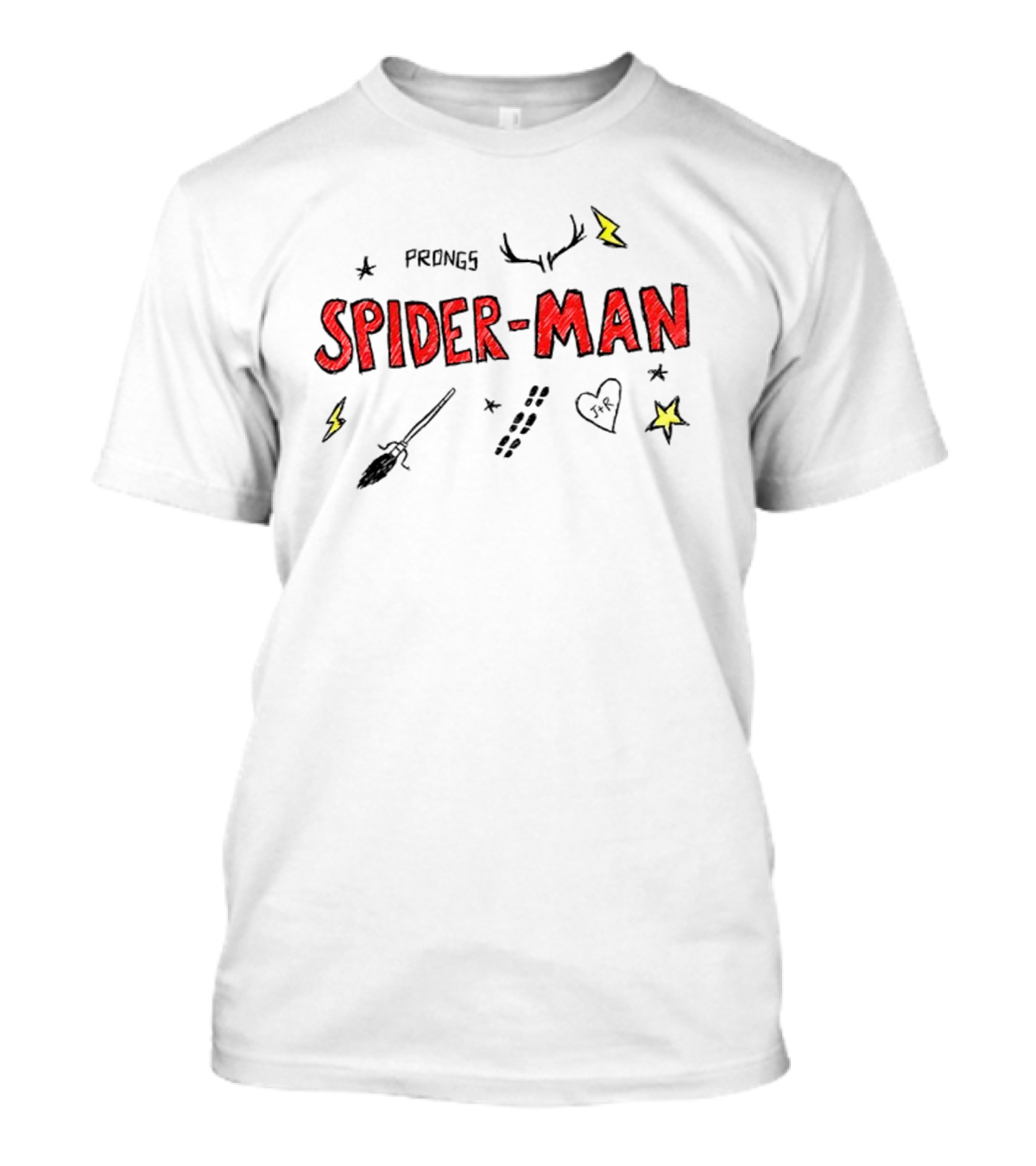 James Potter Spider-Man Doodles Padfoot Prongs Meme Stars Lightning T-Shirt