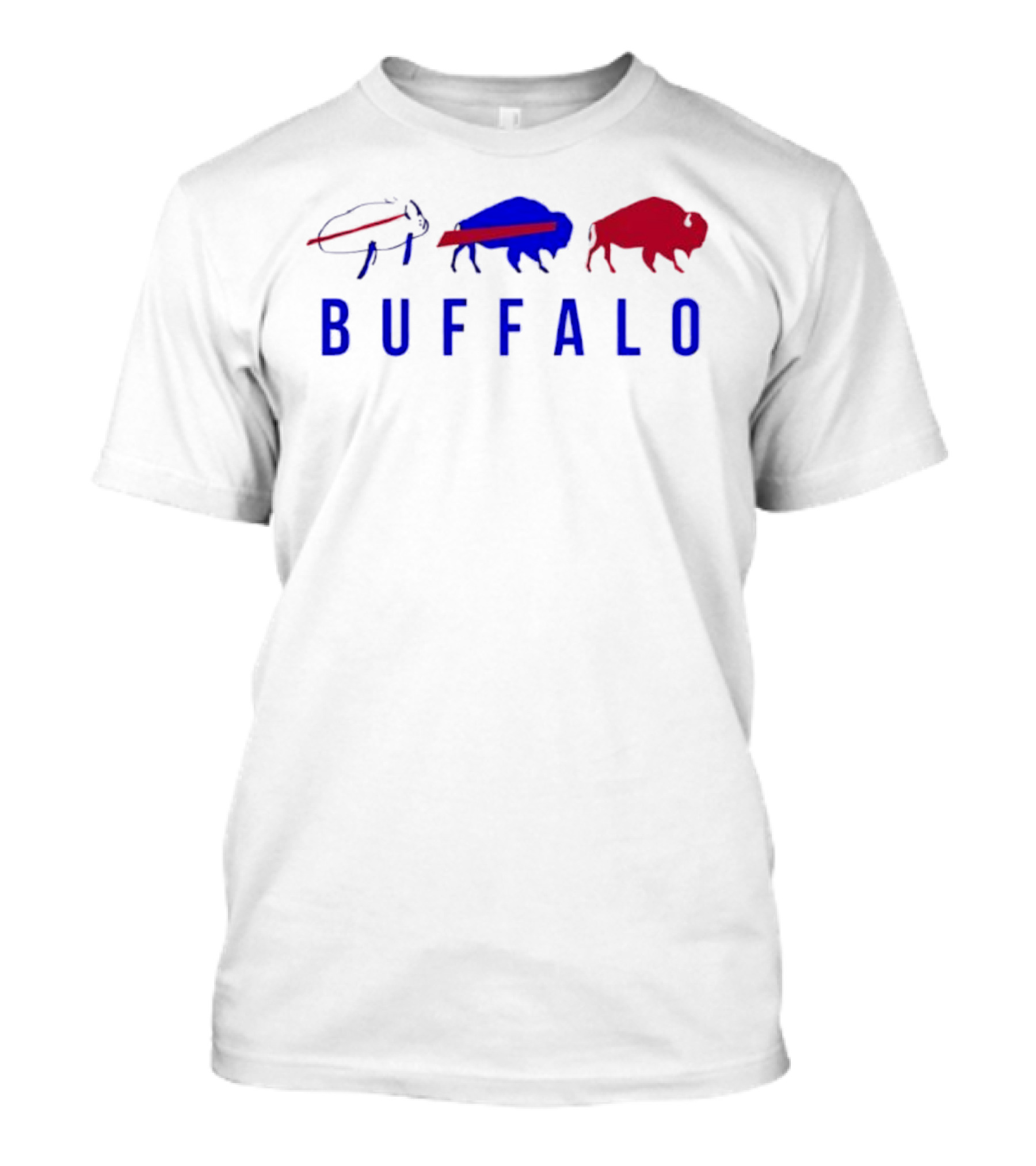 Buffalo Bills Evolution Vintage Retro Styles T-Shirt