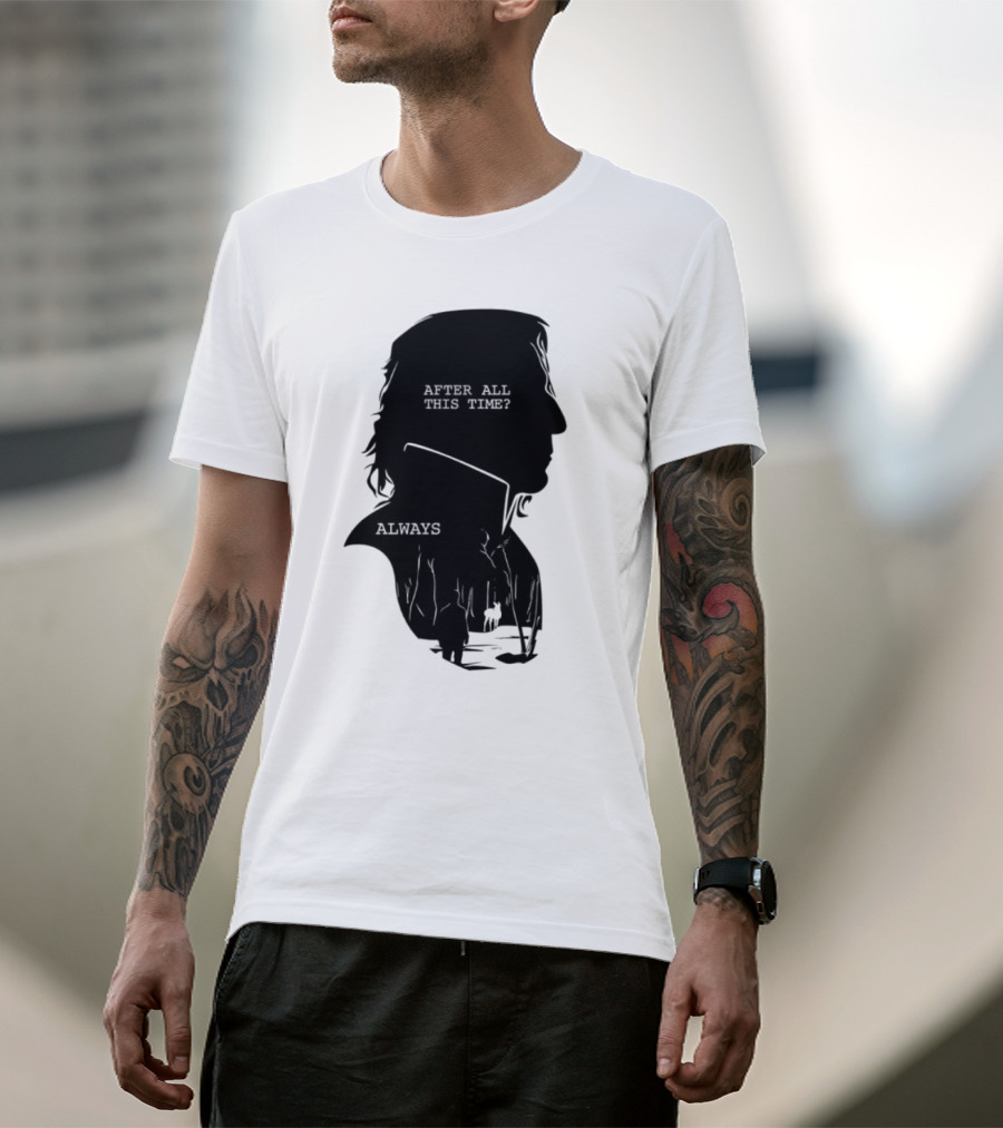 Alan Rickman Always After All This Time Silhouette T-Shirt
