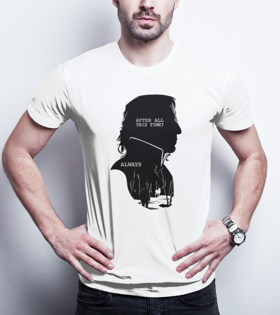 Alan Rickman Always After All This Time Silhouette T-Shirt