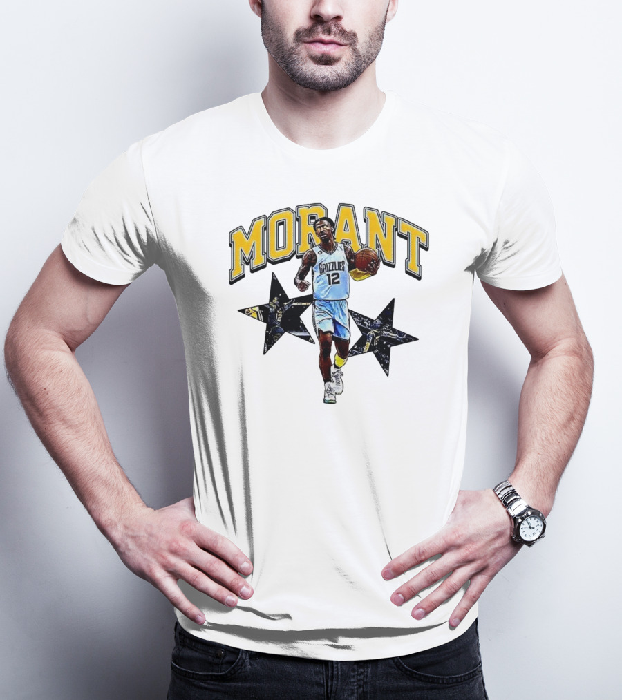 Morant Grizzlies Number 12 NBA Basketball Star T-Shirt