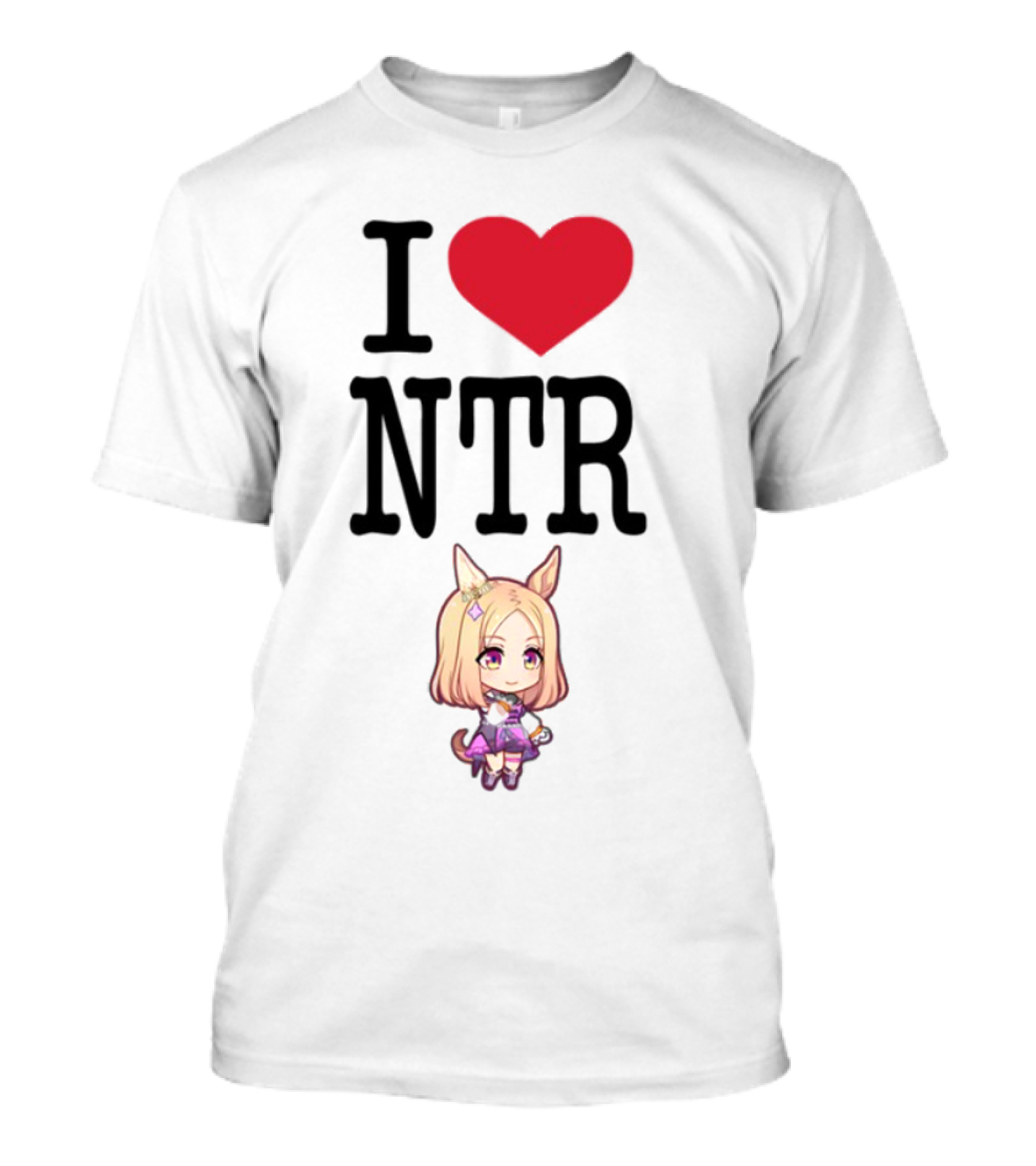 I Love NTR Uma Musume Cute Anime Girl Character T-Shirt