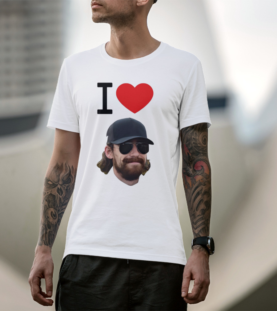 I Heart Ryan Blaney Racing Fan Apparel T-Shirt