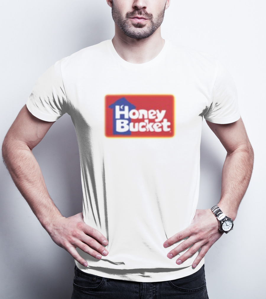 Honey Bucket Portable Restrooms Red And Yellow Branding T-Shirt