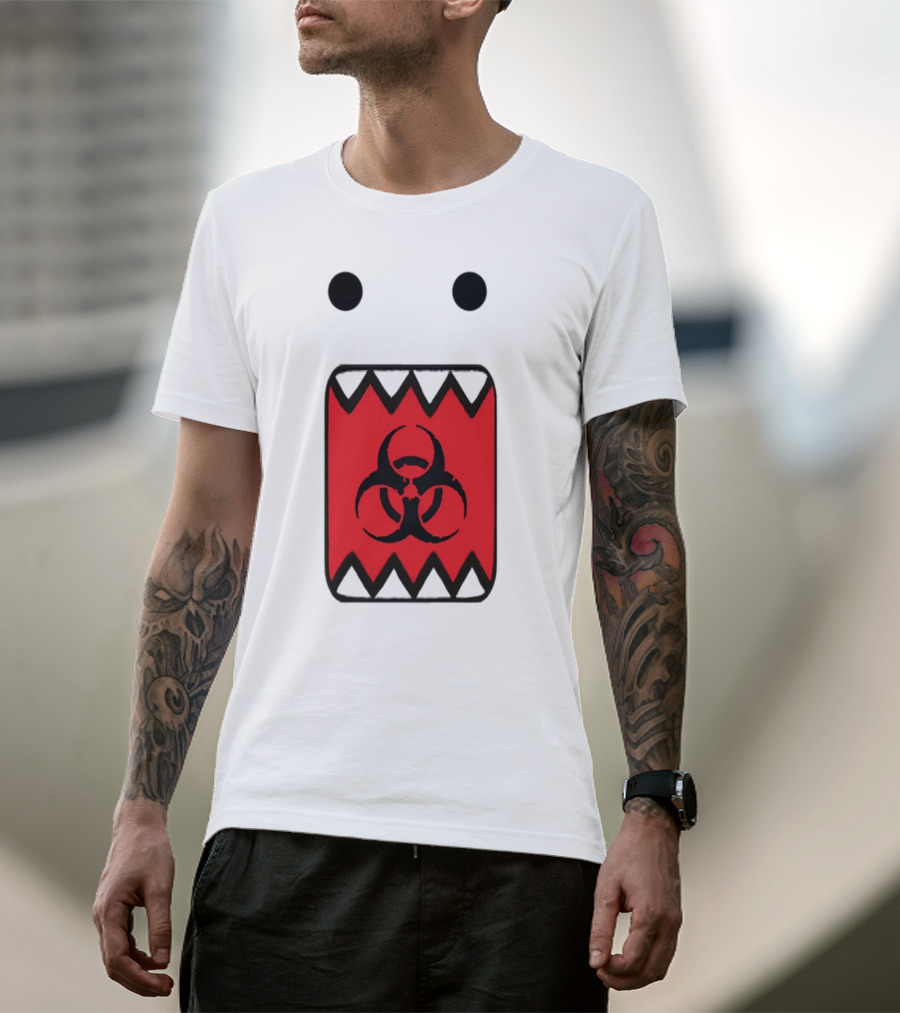 Romanceplanet Domo Kun Biohazard Symbol Design T-Shirt