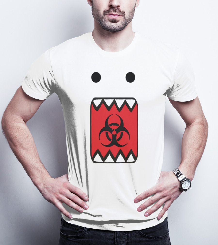 Romanceplanet Domo Kun Biohazard Symbol Design T-Shirt