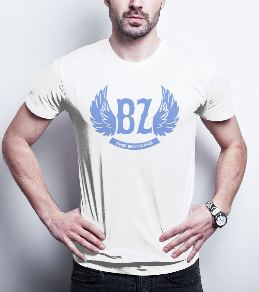 BZ The Boykinz Wings Emblem Blue T-Shirt