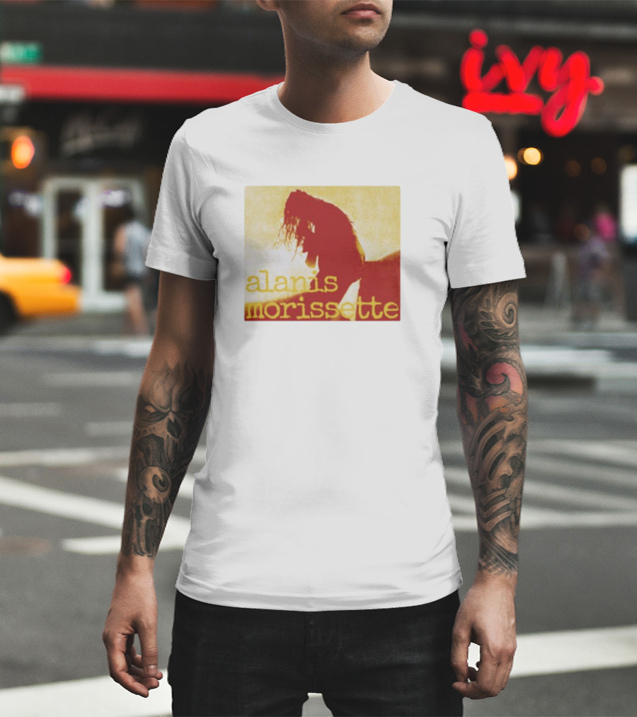 Alanis Morissette Yellow Vintage Silhouette T-Shirt