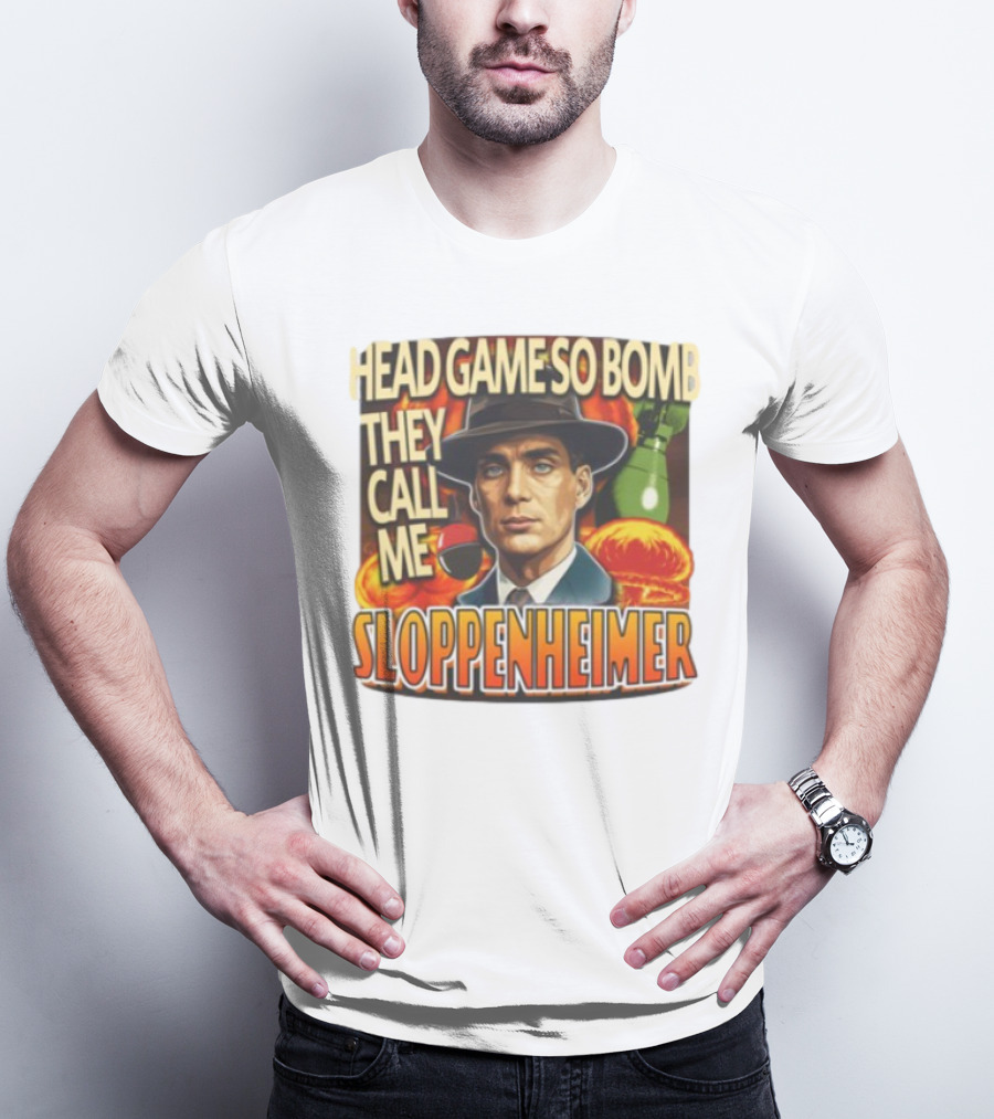 Head Game So Bomb They Call Me Sloppenheimer Vintage Style Explosion T-Shirt