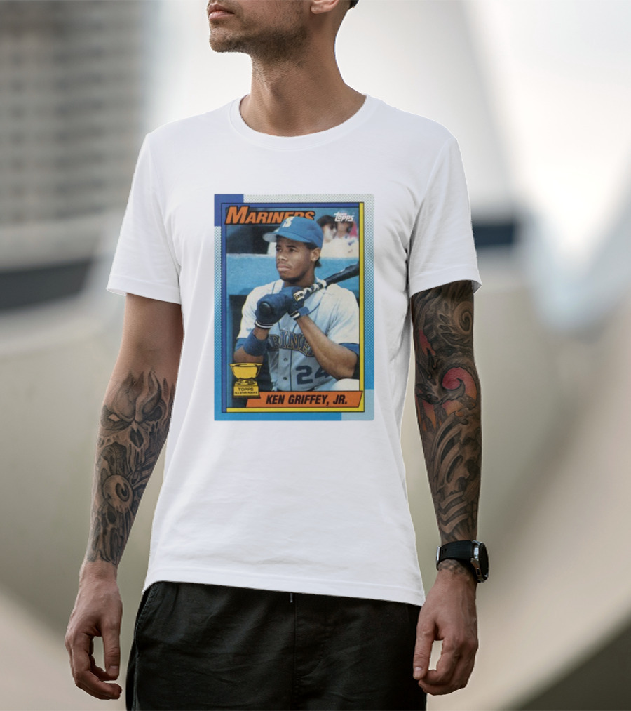 Mariners Ken Griffey Jr Topps All-Star Rookie Card T-Shirt