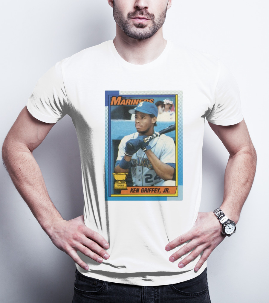 Mariners Ken Griffey Jr Topps All-Star Rookie Card T-Shirt