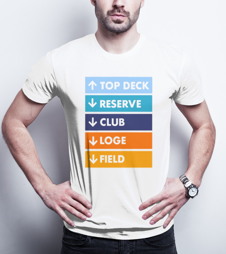 Top Deck Reserve Club Loge Field T-Shirt