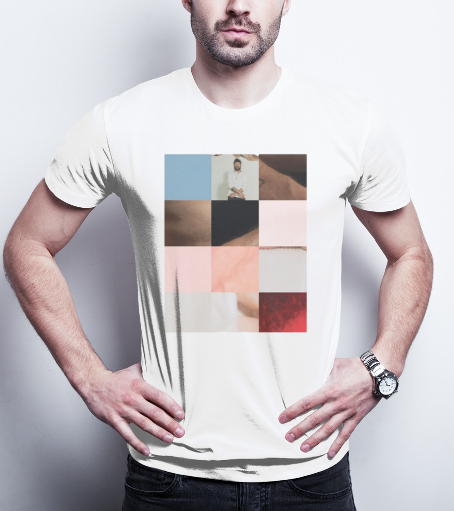 Bon Iver Layout Mosaic Collage T-Shirt