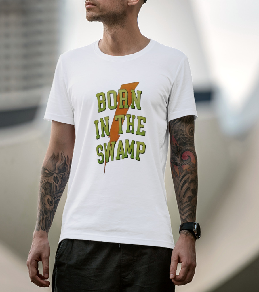 Born In The Swamp Lightning Bolt T-Shirt