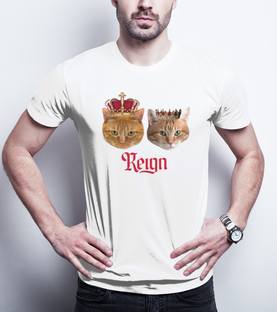 Coach Cat Reign Regal Crowned Feline Kings T-Shirt